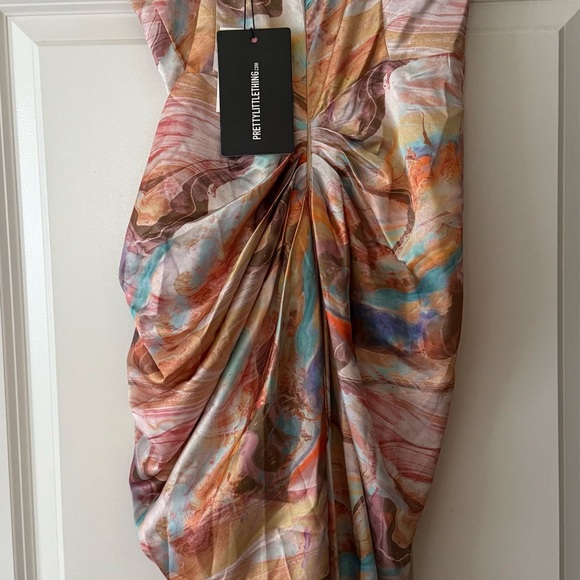 PrettyLittleThing | Dresses | Prettylittlething Multicolor Swirl Dress ...